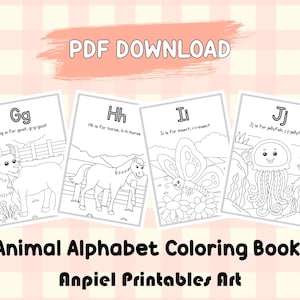 Coloring Book Animal Alphabet Phonics Coloring Book for Kids iPad ...