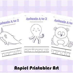 Coloring Book Animal Alphabet A to Z Coloring Book for Kids iPad ...