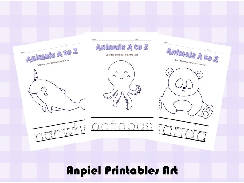 Coloring Book Animal Alphabet A to Z Coloring Book for Kids iPad ...