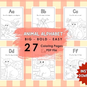 Coloring Book Animal Alphabet Phonics Coloring Book for Kids iPad ...