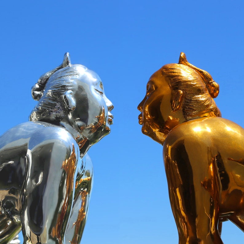 Fine Art Sumo Wrestlers Face off Print - Photograph of Original Statue ...