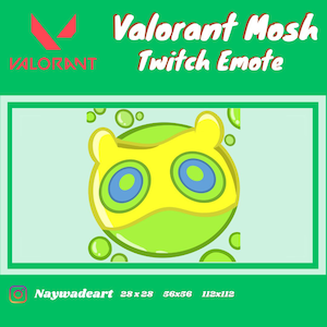 Cute Mosh Emote- Valorant- Moshpit Streaming Emote, Discord Youtube ...