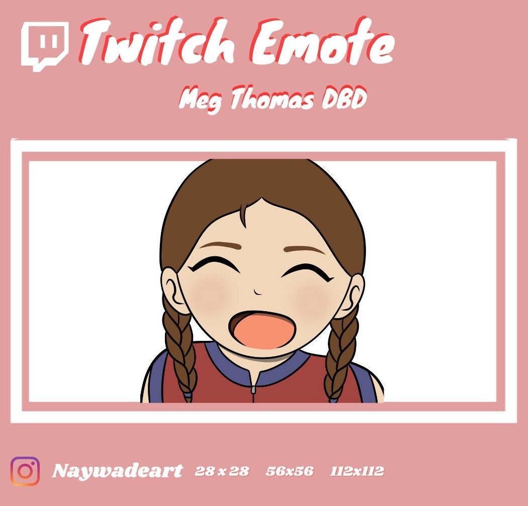 Twitch Emote DBD Meg Thomas, Dead by Daylight, Discord Meg - Etsy