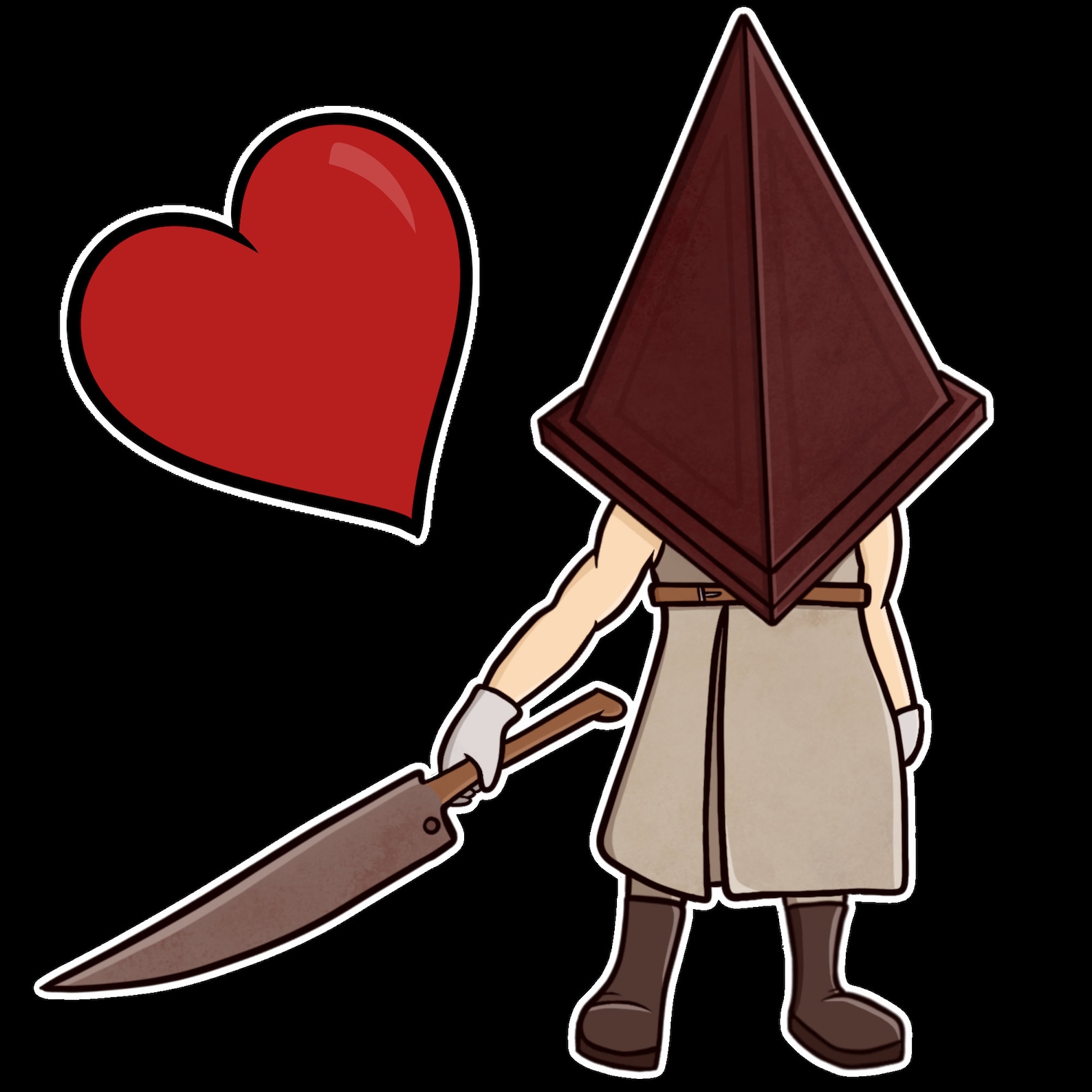 Twitch Emote- DBD Pyramid Head- Silent Hill Heart Love, Dead by ...
