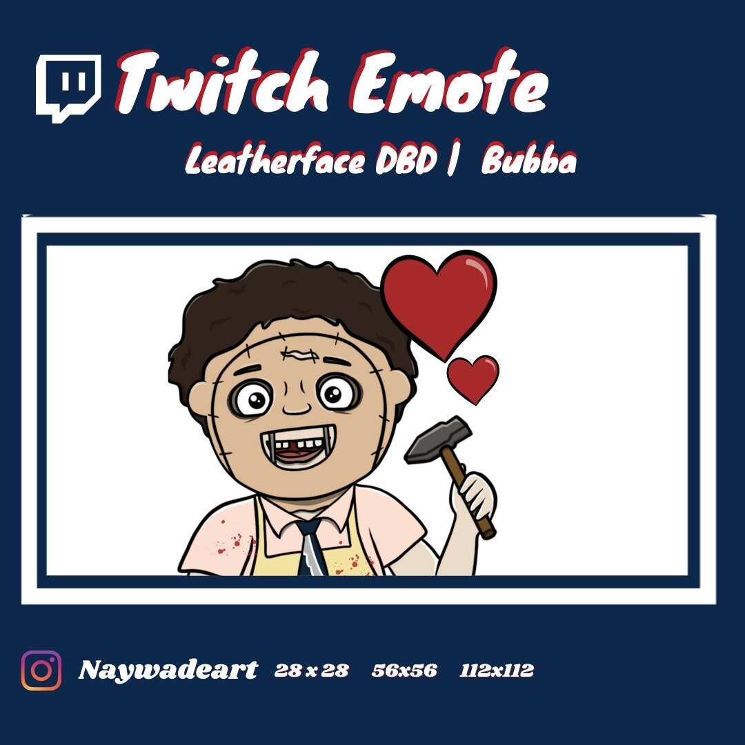 Twitch Emote DBD Bubba Heart Love Dead by Daylight, Discord Leatherface ...
