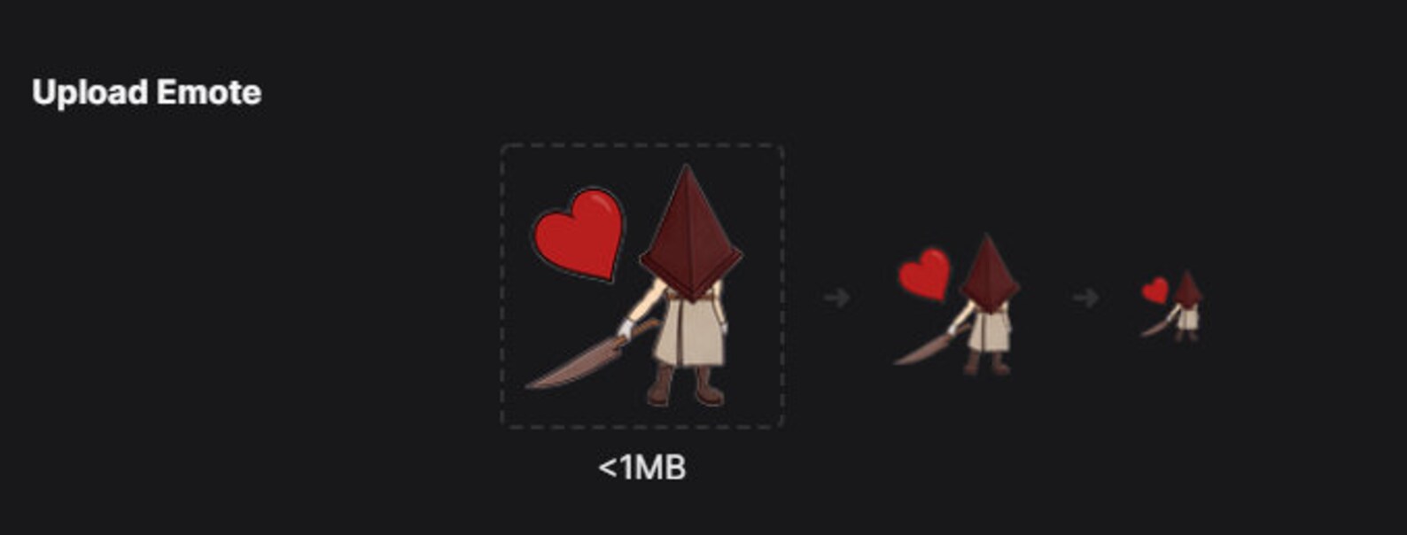 Twitch Emote DBD Pyramid Head Silent Hill Heart Love, Dead by Daylight ...