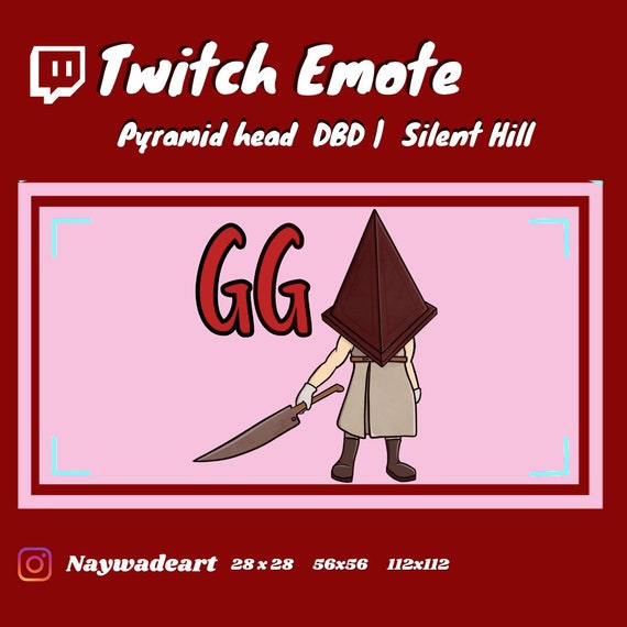 Twitch Emote DBD Pyramid Head Silent Hill GG Dead by - Etsy