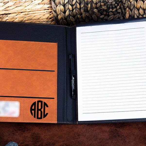 Leather Padfolio - Etsy