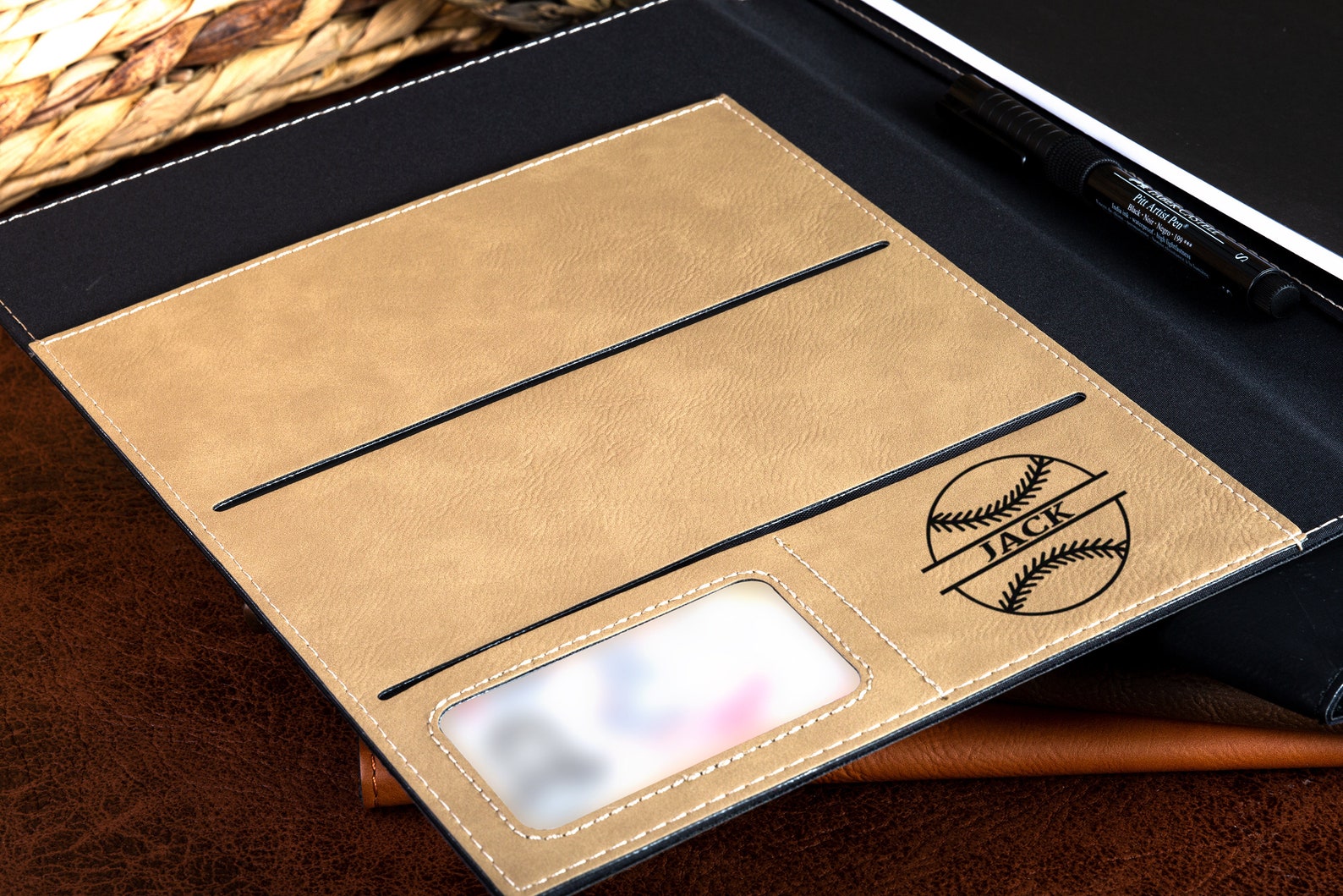 Custom Leather Portfolio, Leather Portfolio, Leather Organizer ...