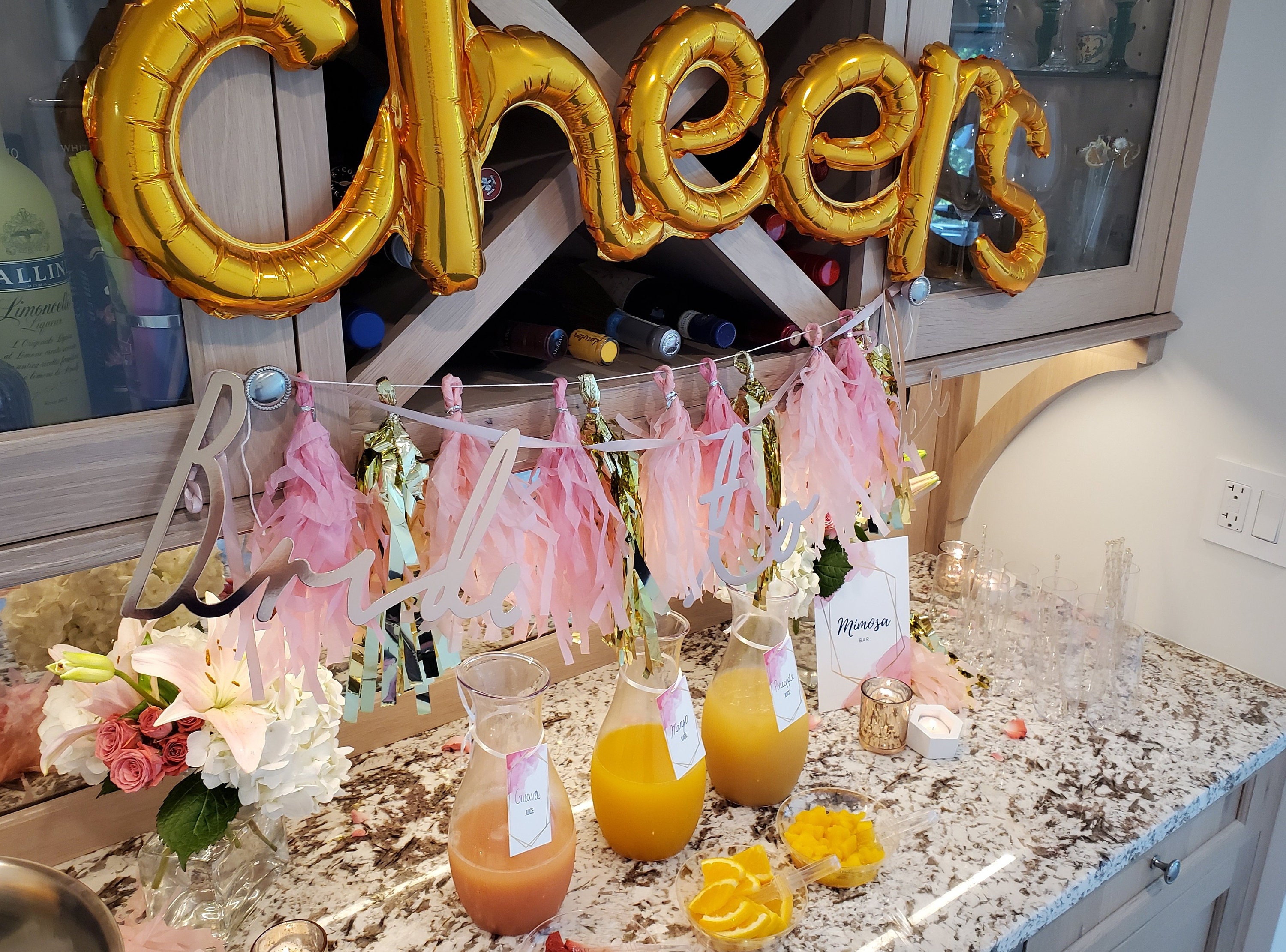 Mimosa Bar Sign Lemon Theme Modern Theme Tropical Theme Mimosa Bar ...