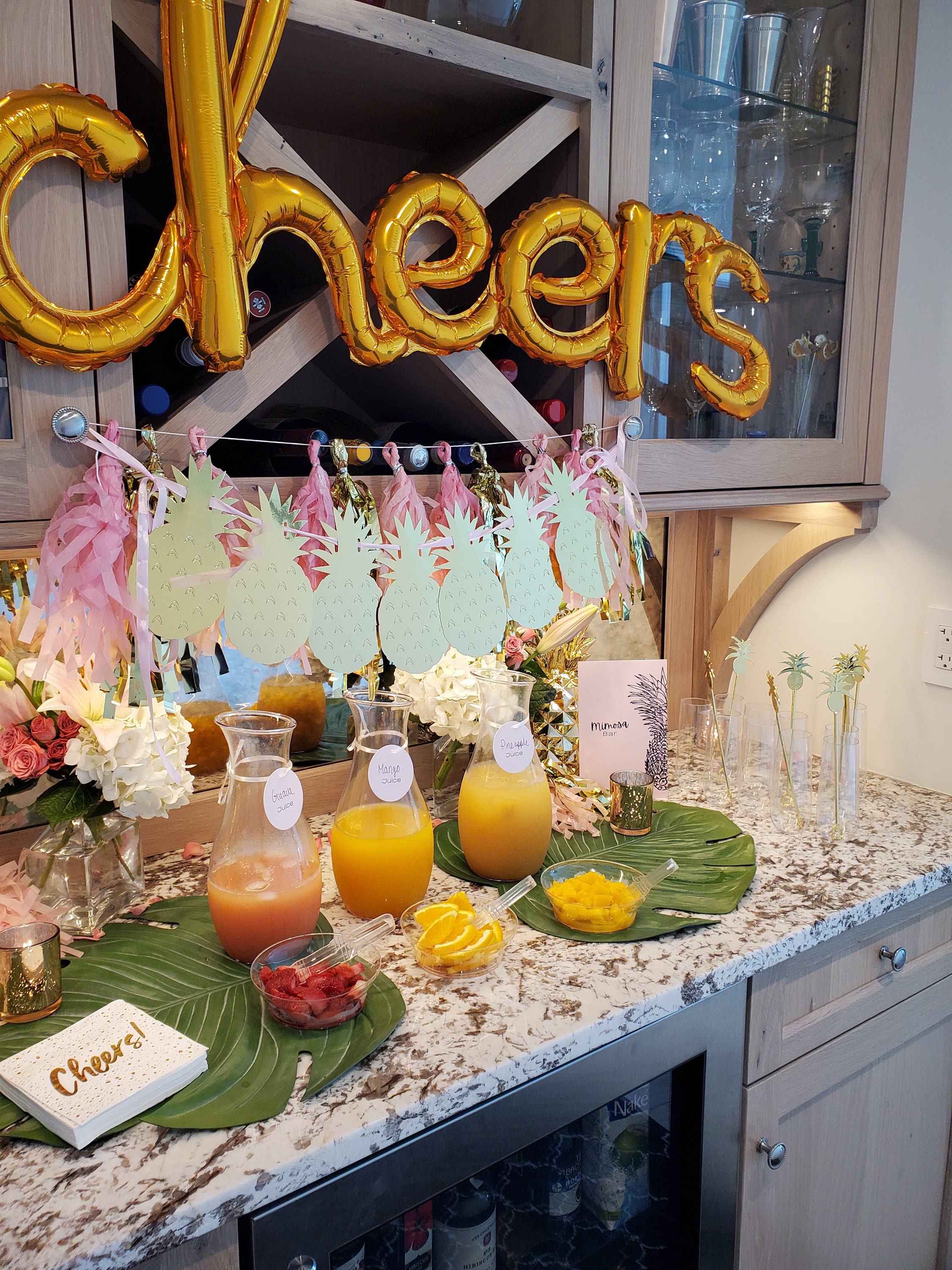 Mimosa Bar Sign Lemon Theme Modern Theme Tropical Theme Mimosa Bar ...