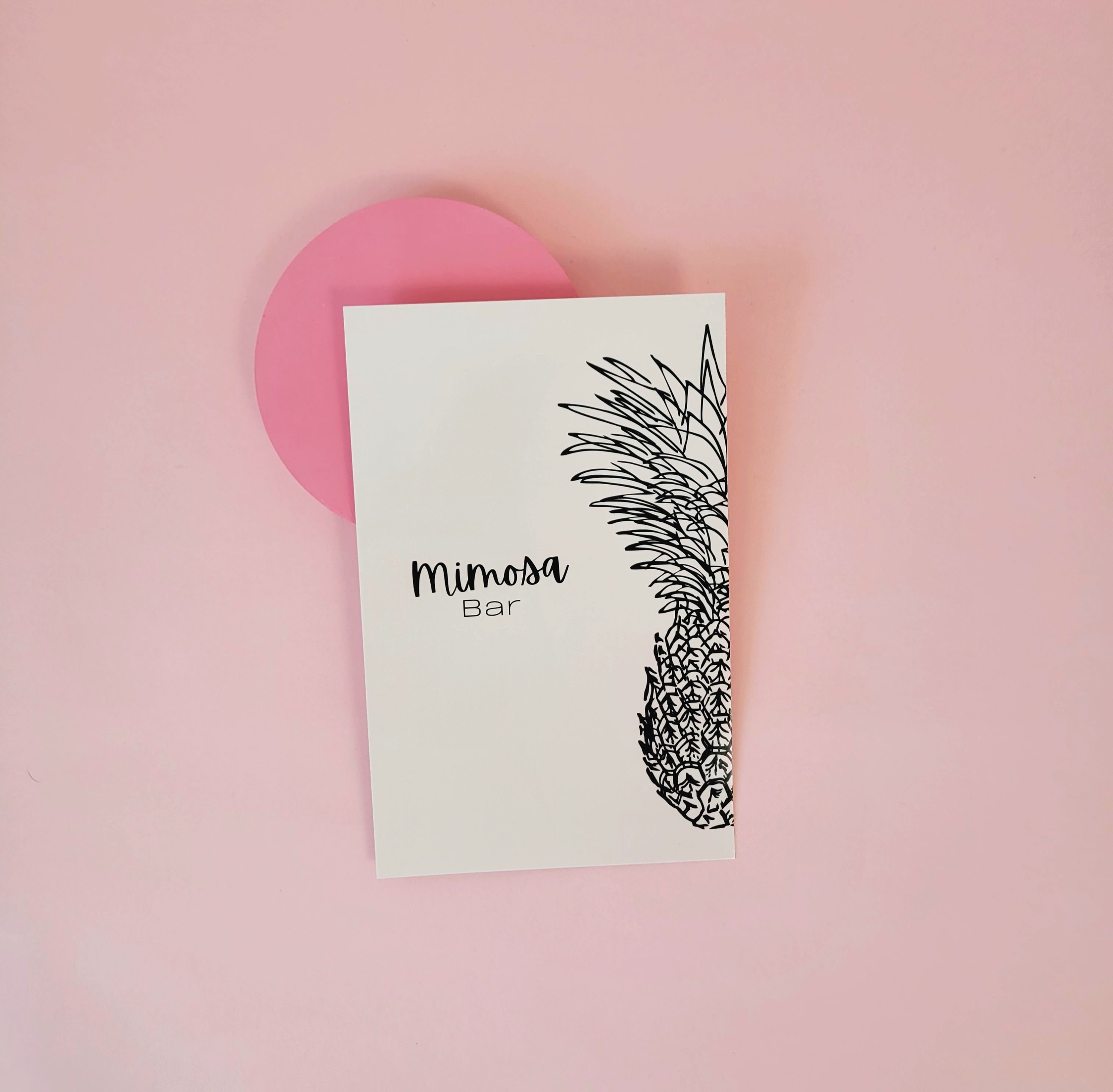 Mimosa Bar Sign Lemon Theme Modern Theme Tropical Theme Mimosa Bar ...