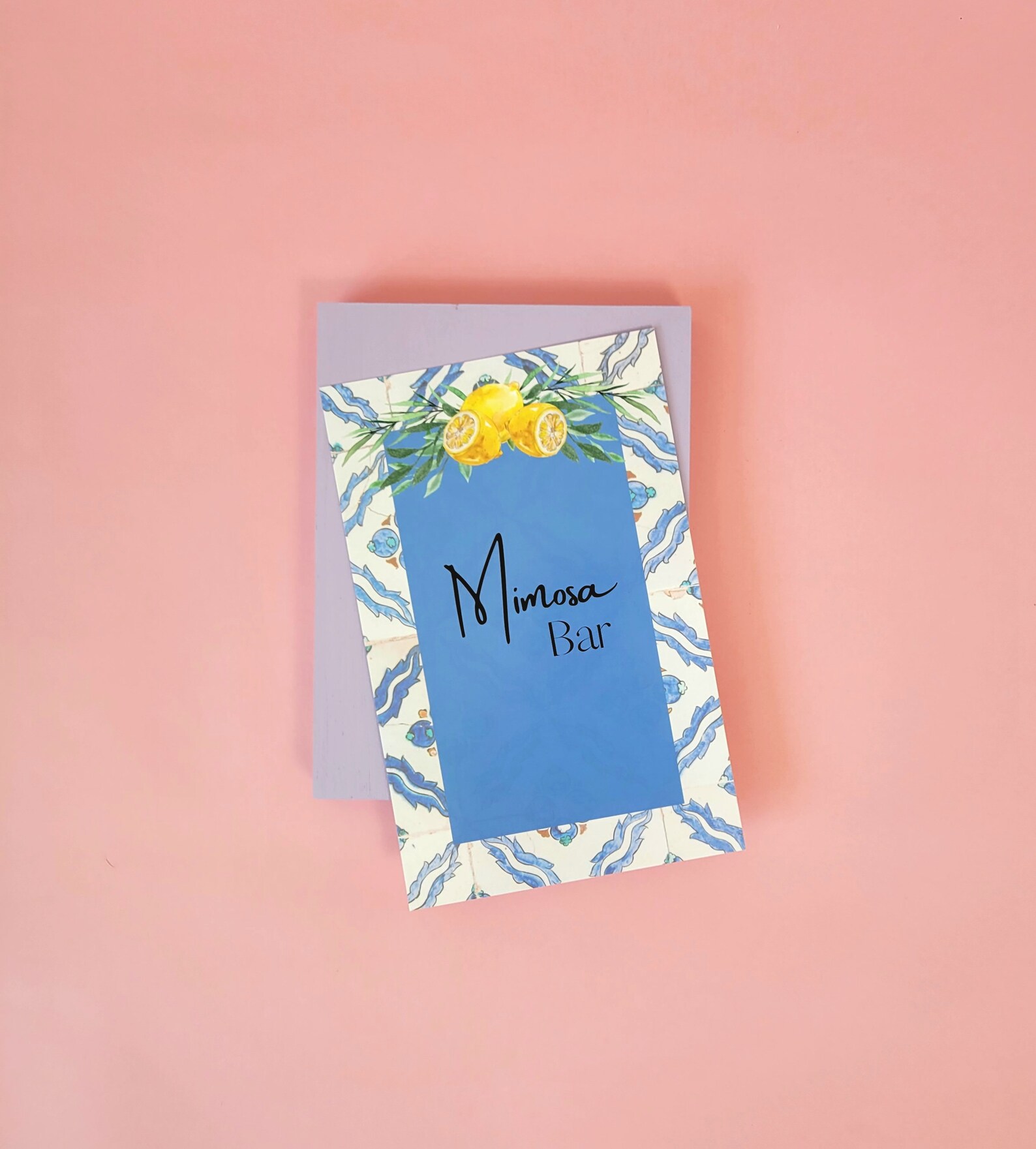 Mimosa Bar Sign Lemon Theme Modern Theme Tropical Theme Mimosa Bar ...