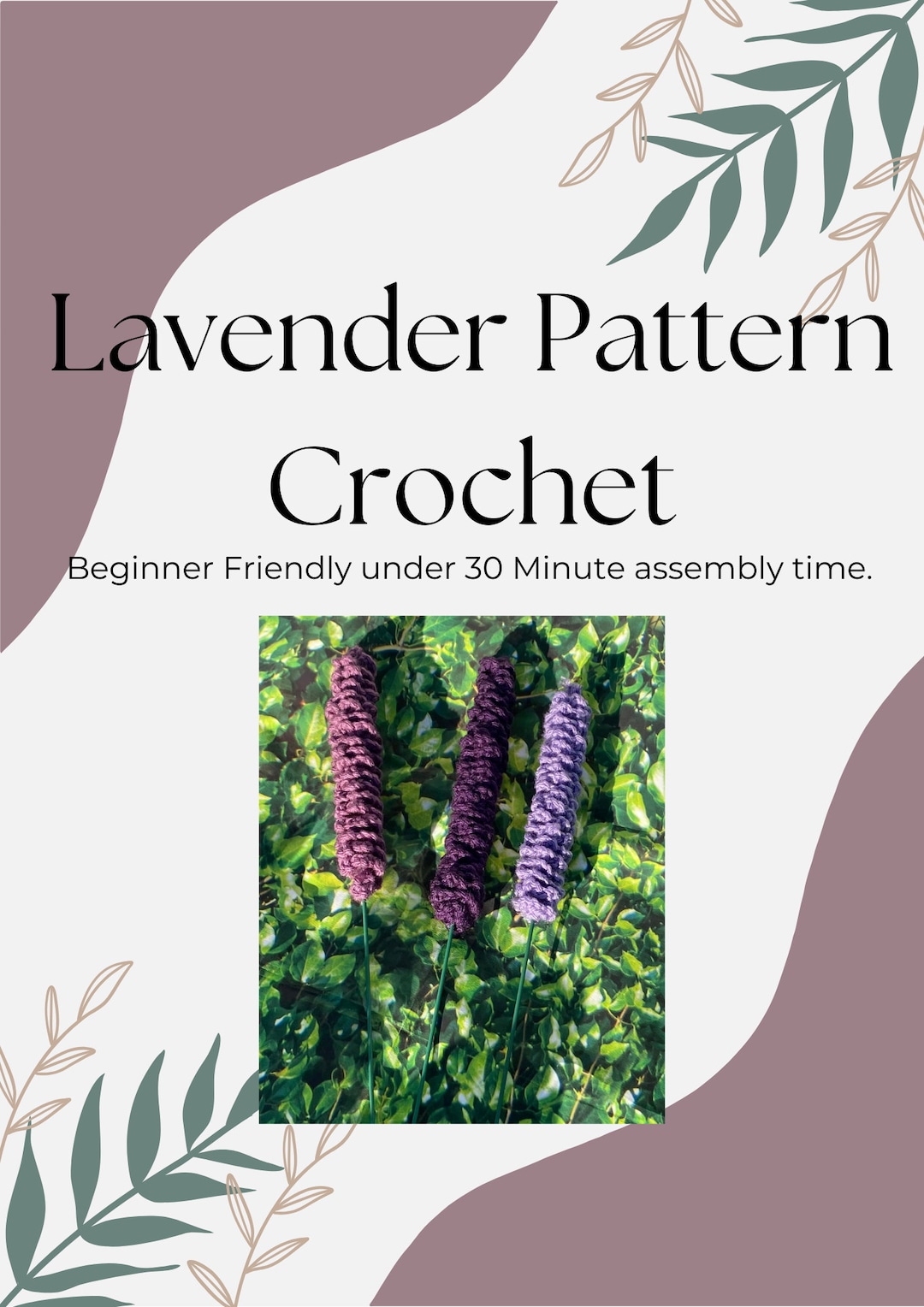 Lavender Crochet Pattern - Etsy