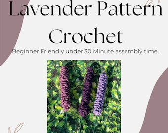 Lavender Crochet Pattern - PDF Tutorial - Etsy