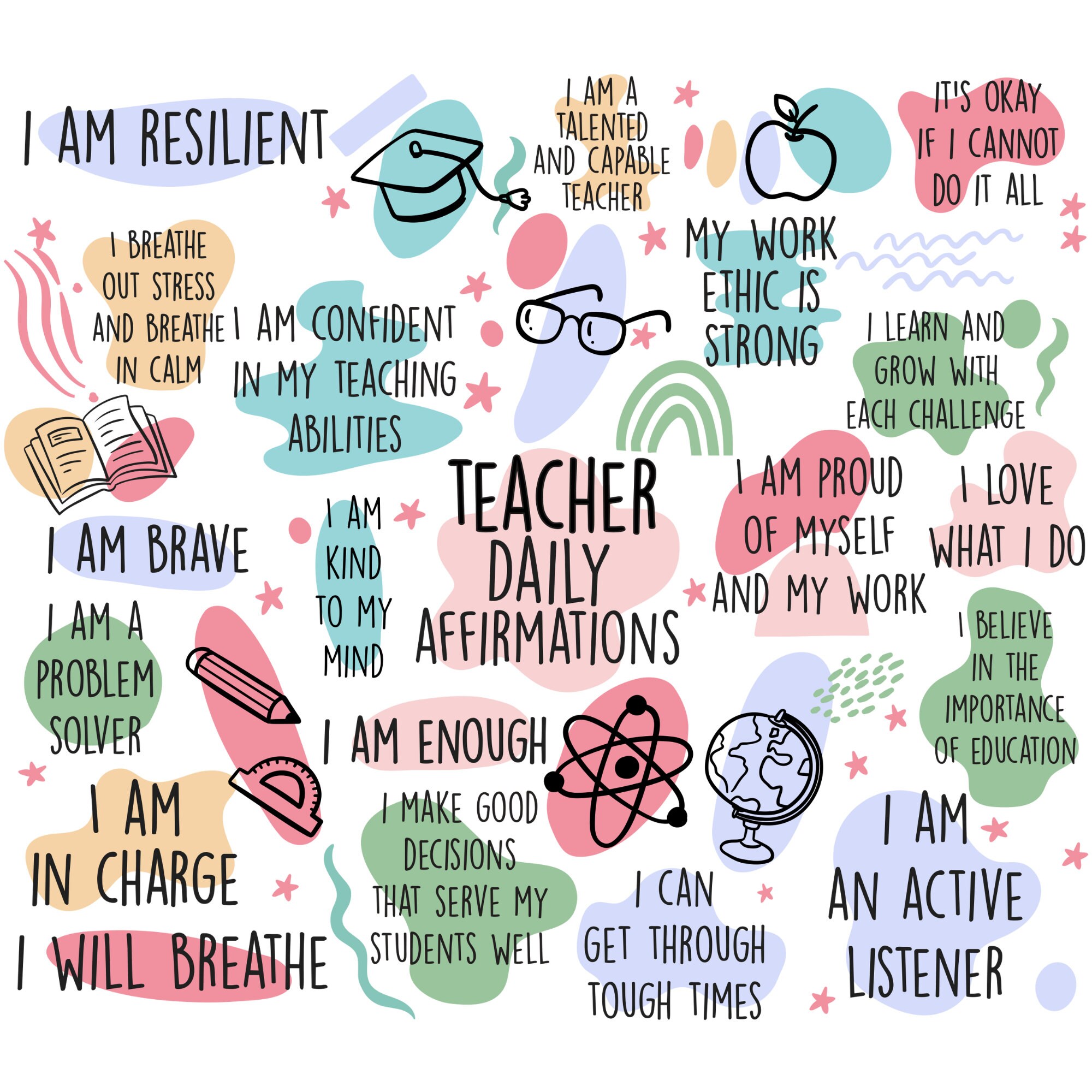 Teacher Affirmation Tumbler, Teacher Gifts, Teacher Tumbler Cup ...