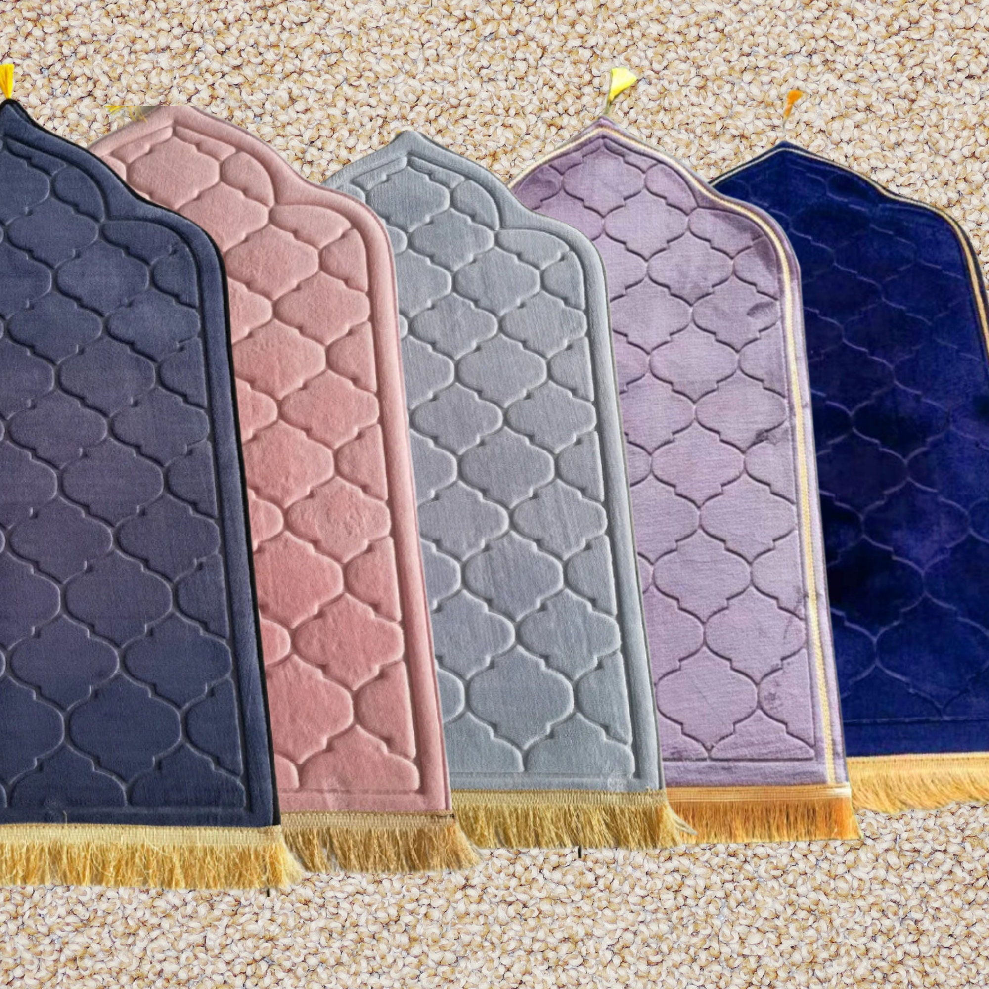 Padded Prayer Mat Non-slip Soft Plush Mats I Large Comfortable Mats I ...