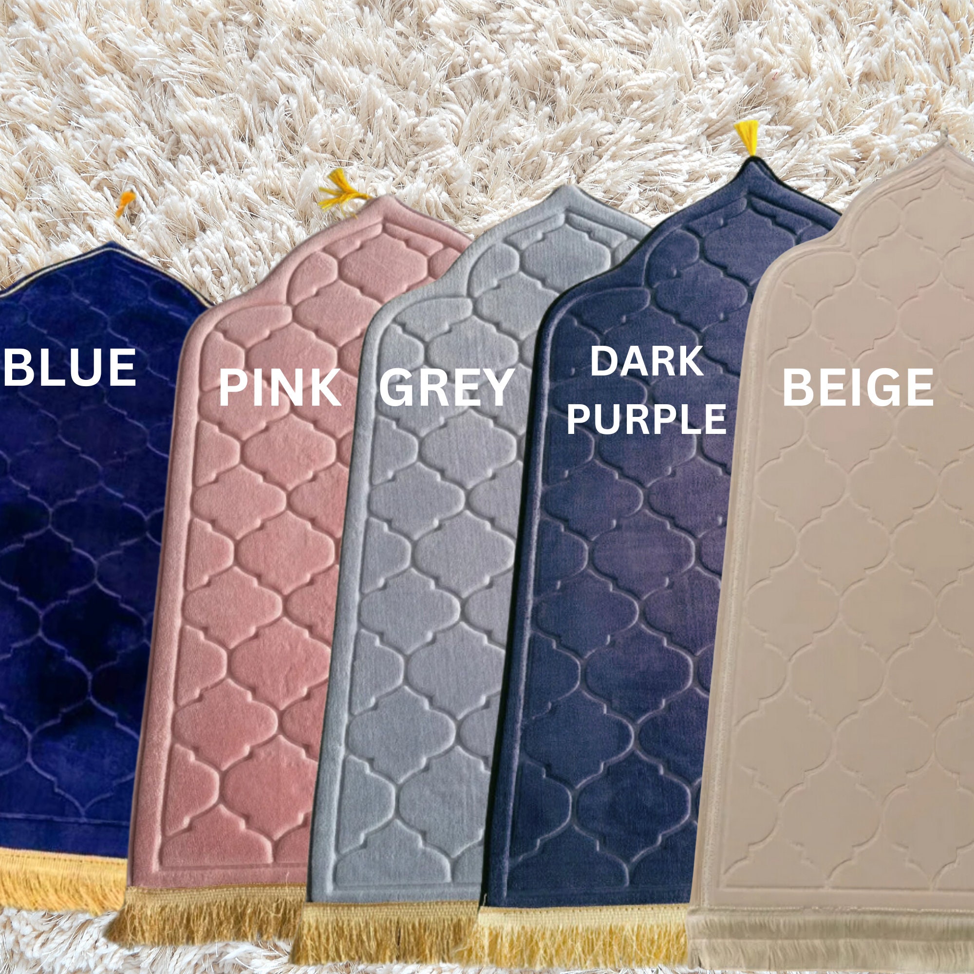 Padded Prayer Mat Non-slip Soft Plush Mats I Large Comfortable Mats I ...
