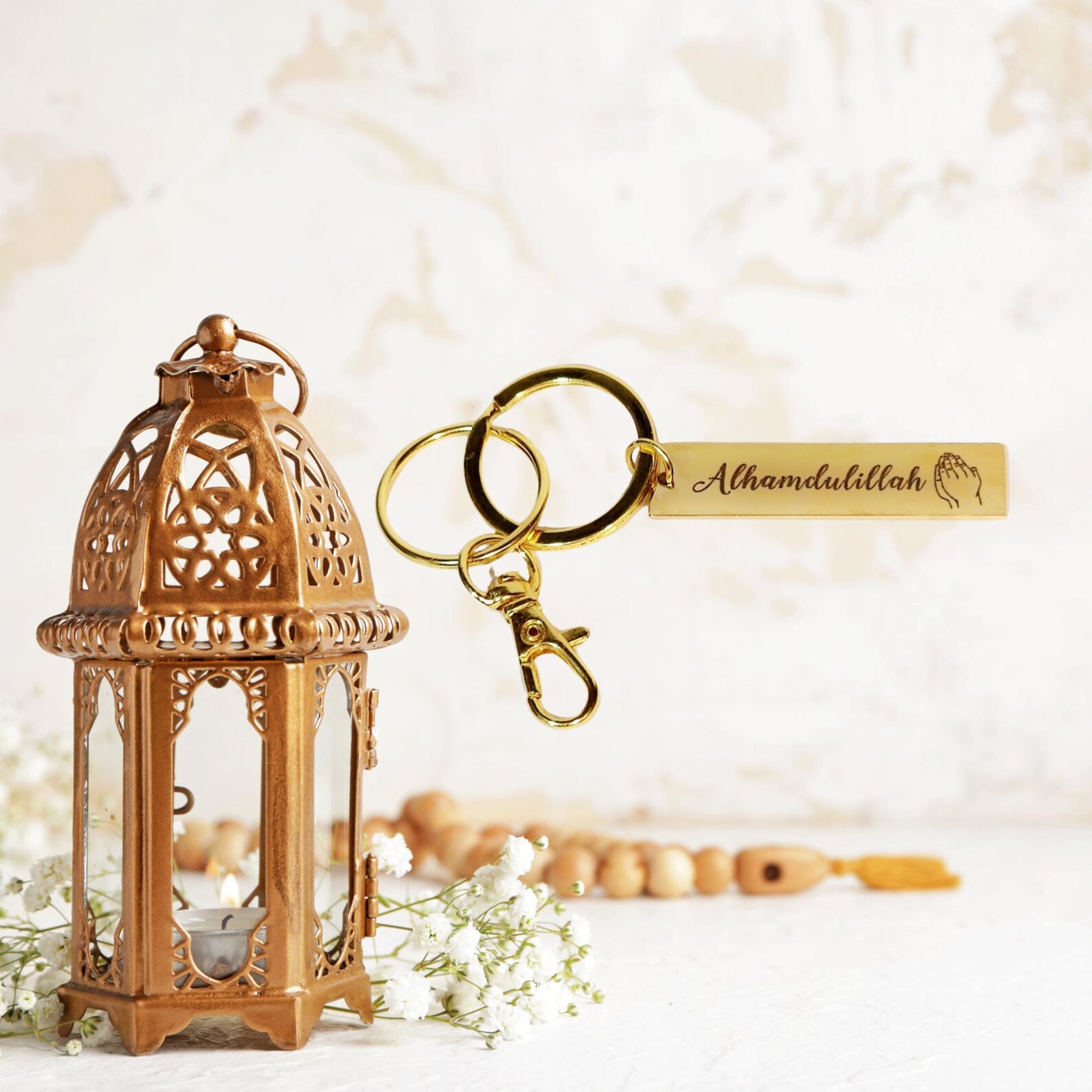 Islamic Engraved Keychain-eid Gifts-modern Keyrings - Etsy
