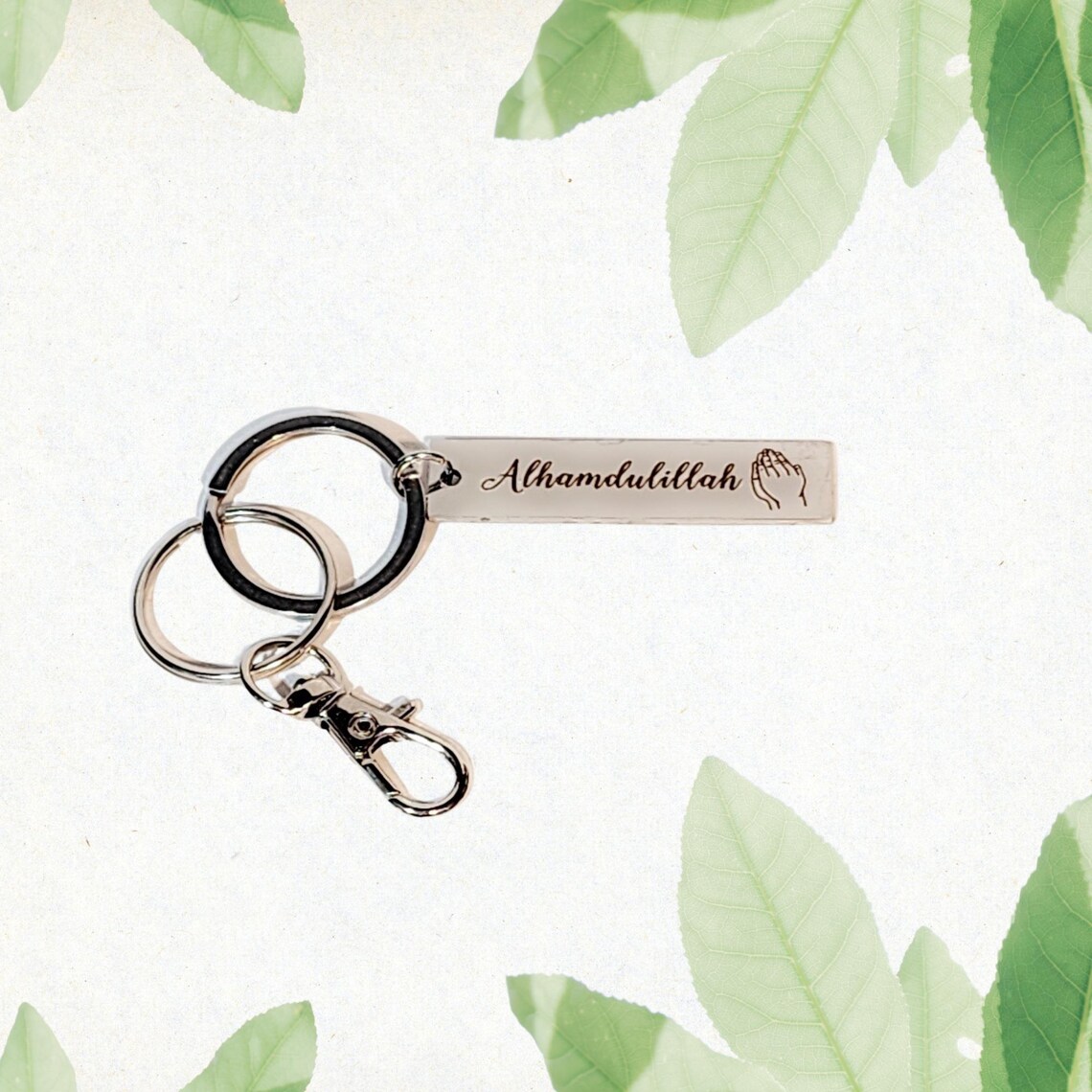 Islamic Engraved Keychain-eid Gifts-modern Keyrings - Etsy