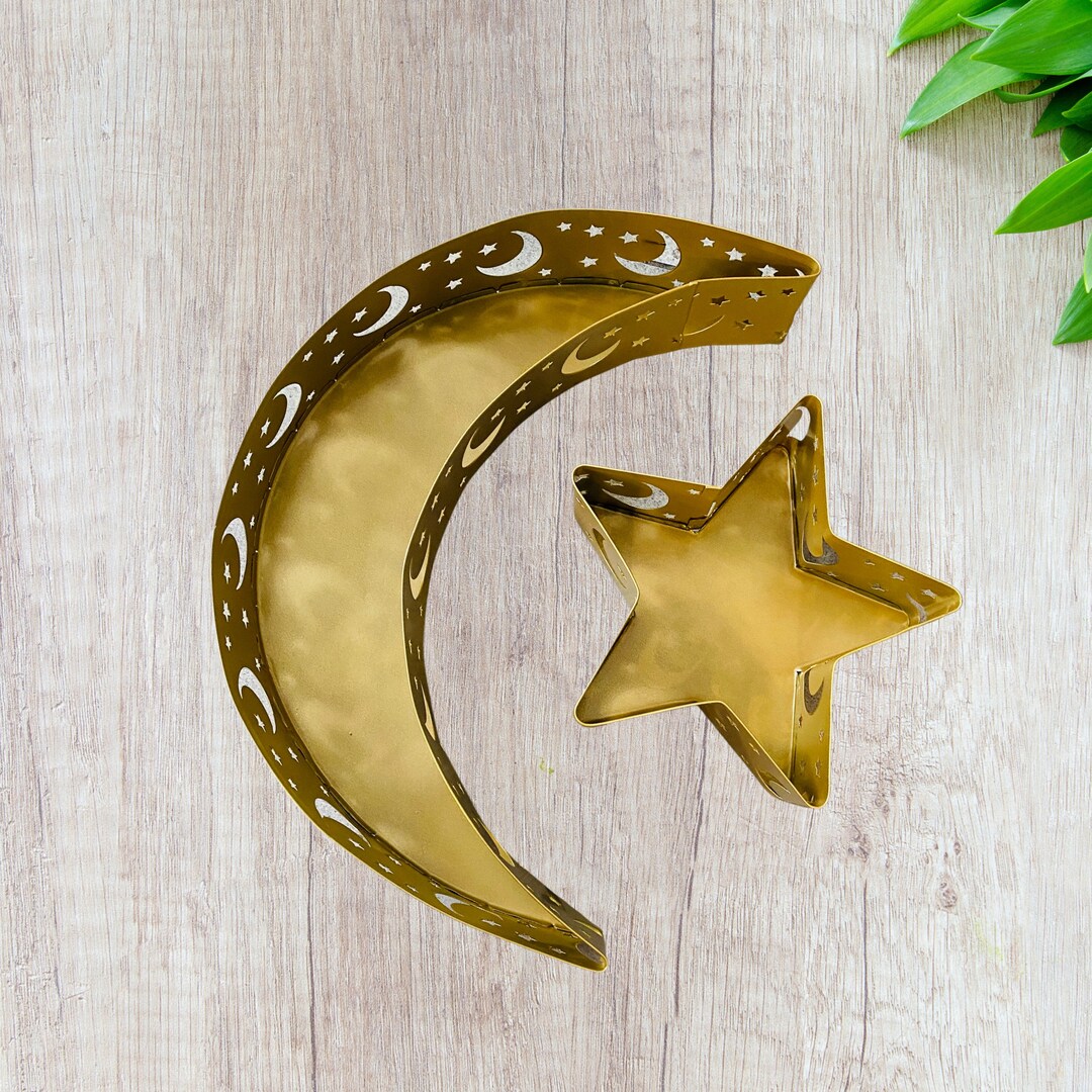 Ramadan Gift I Crescent Moon Star Tray I Ramadan Decor-islamic I Decor ...