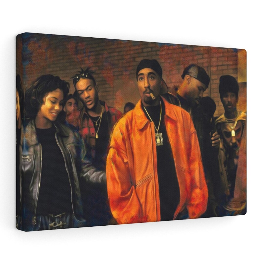 Tupac Above the Rim Digital Painting Art Canvas Wall Art Home Decor ...