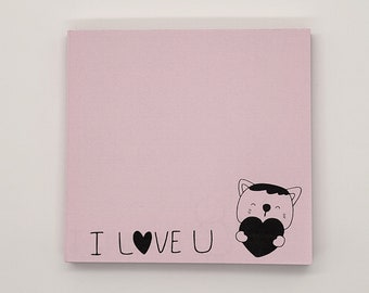 I Love You Notepad - Etsy