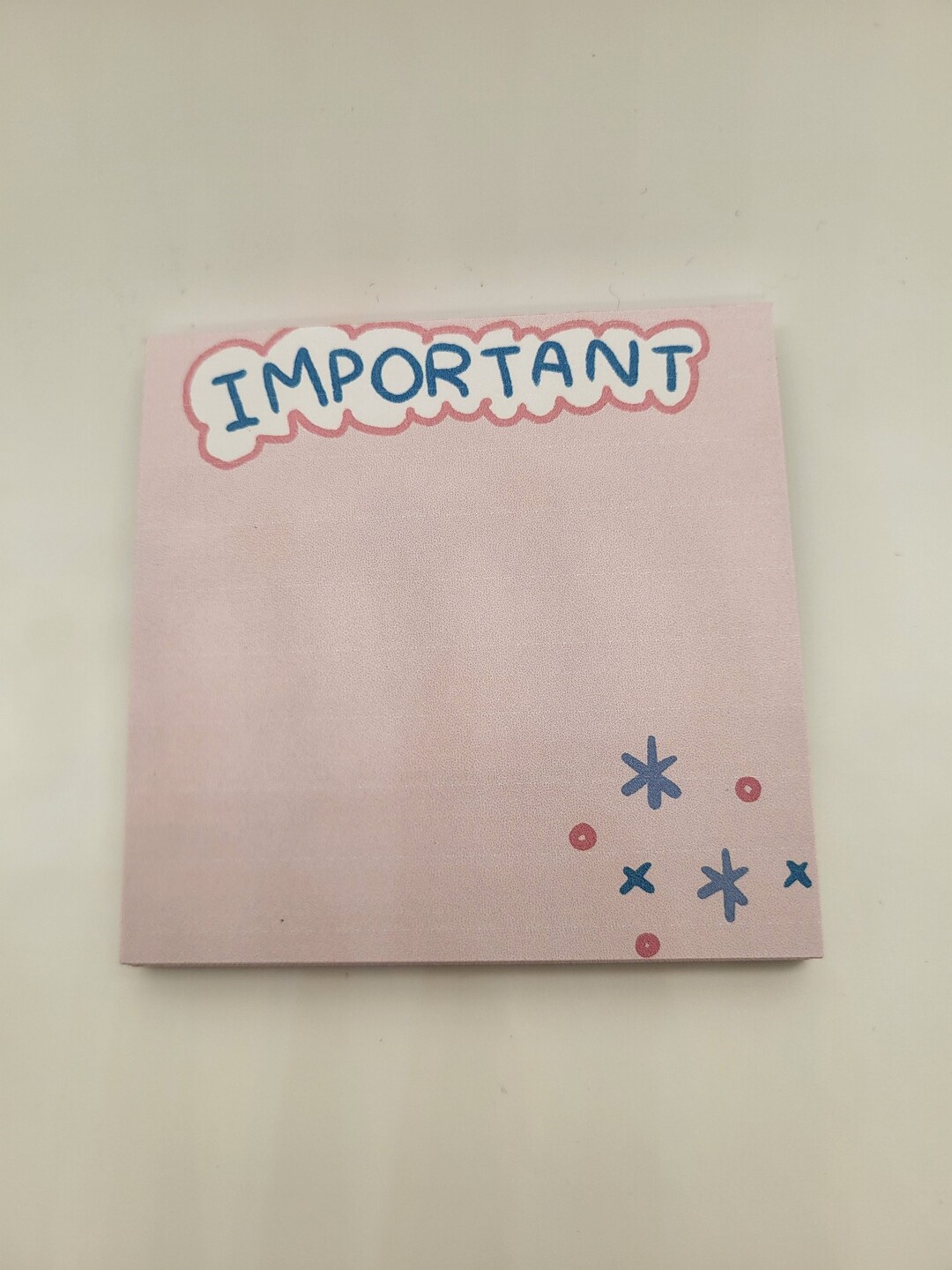 Important 3x3 Notepad - Etsy