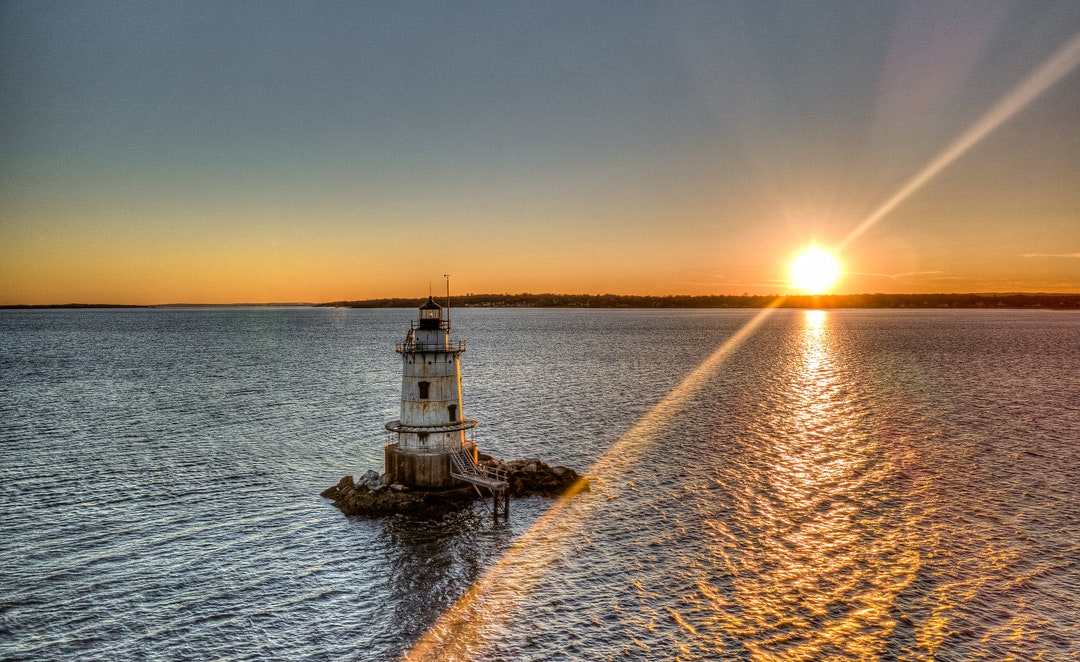 Sunset at Conimicut Point Lighthouse - Etsy