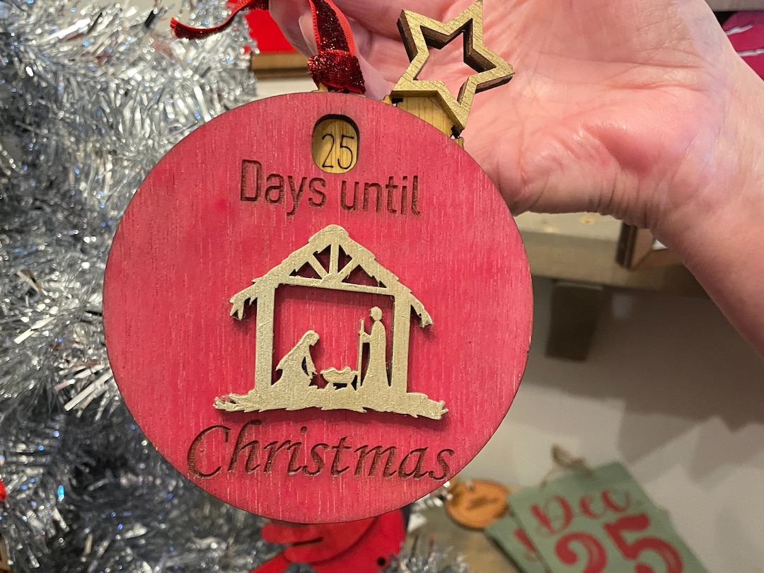 Christmas Countdown Ornament, Christmas Advent Calendar, Family ...