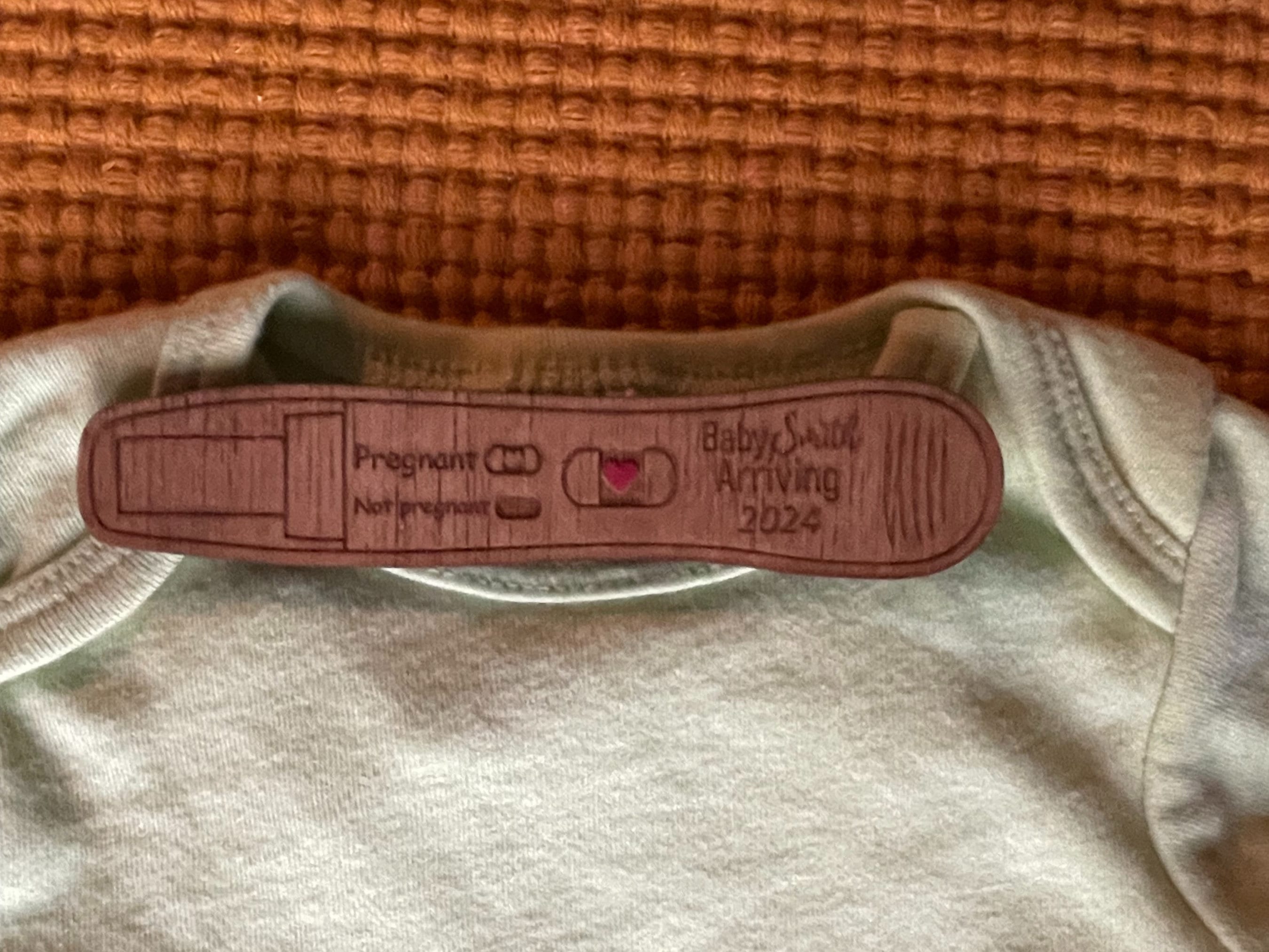 Personalized Pregnancy Test Stick Announcement, Pregnancy Test Keepsake ...
