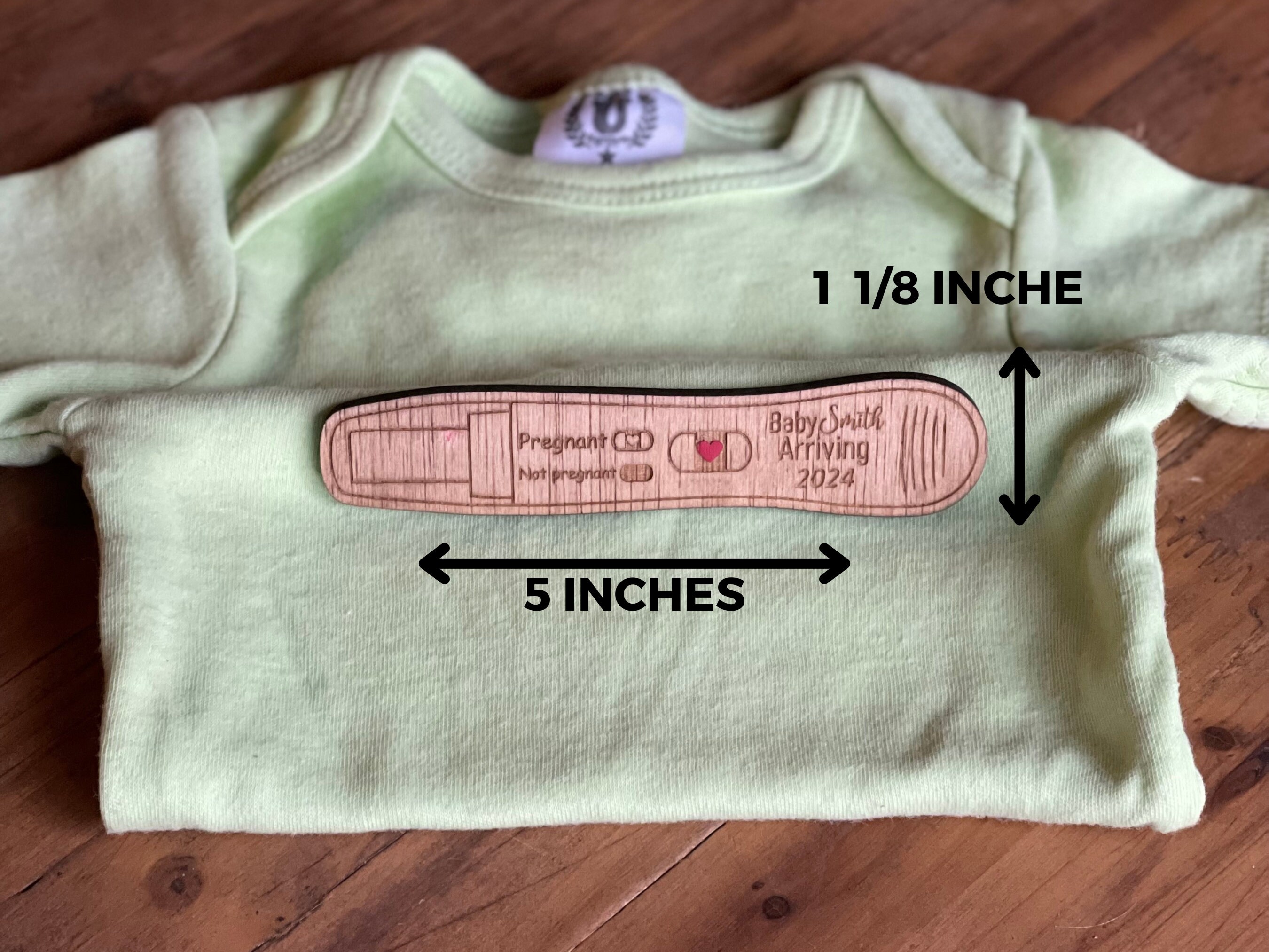 Personalized Pregnancy Test Stick Announcement, Pregnancy Test Keepsake ...