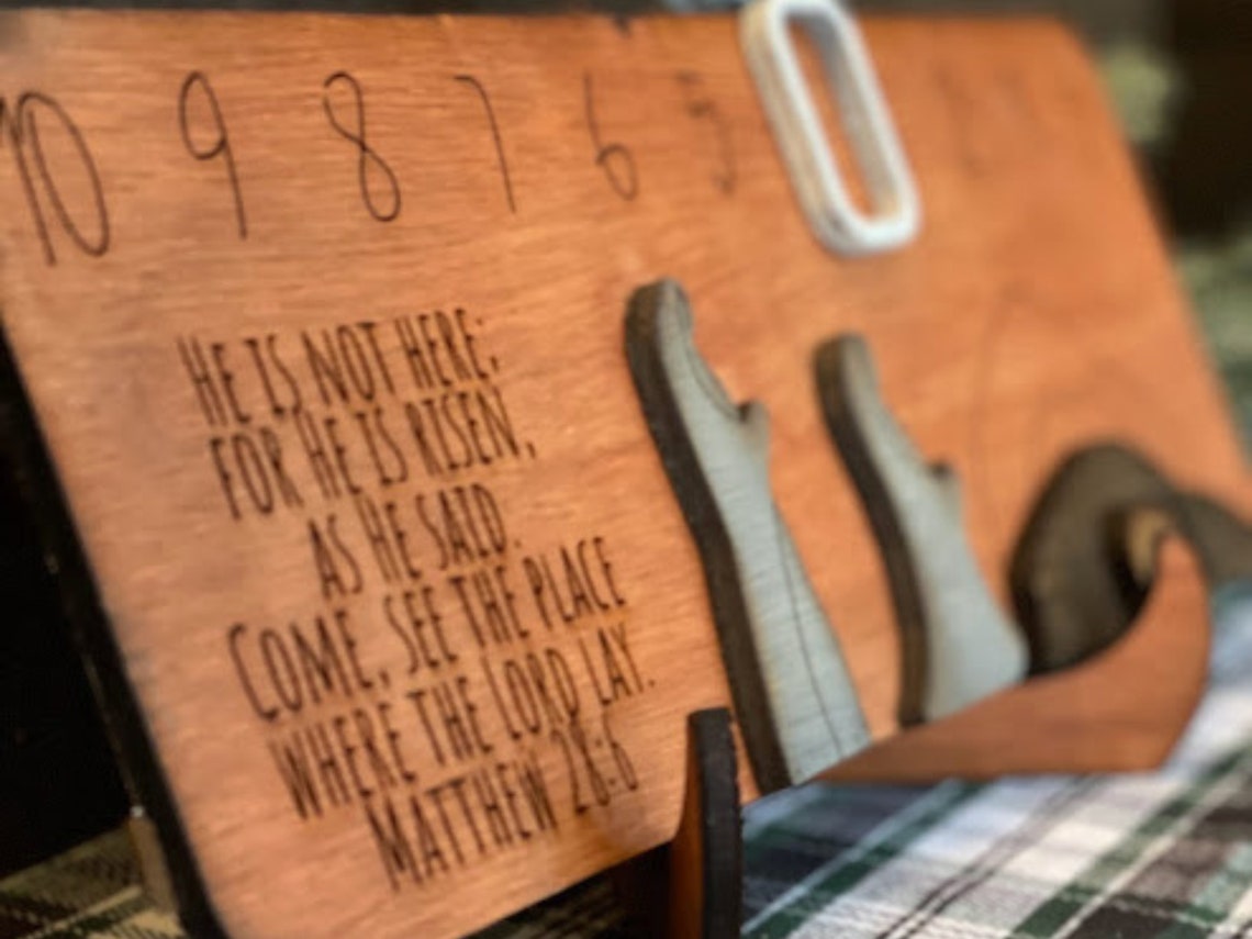 Christian Easter Table Decor, Religious Easter Decor, Easter Nativity ...