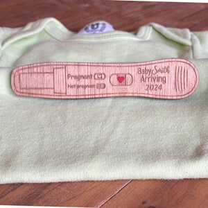 Personalized Pregnancy Test Stick Announcement, Pregnancy Test Keepsake ...