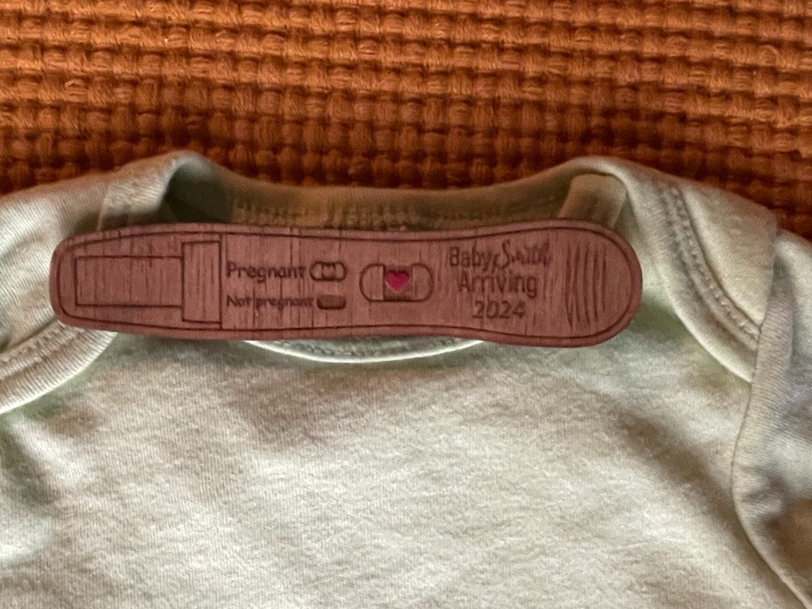 Personalized Pregnancy Test Stick Announcement, Pregnancy Test Keepsake ...
