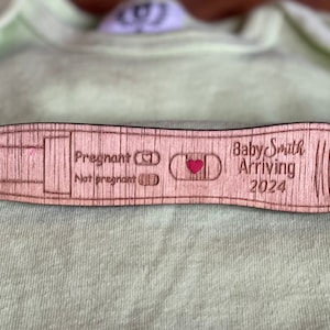 Personalized Pregnancy Test Stick Announcement, Pregnancy Test Keepsake ...