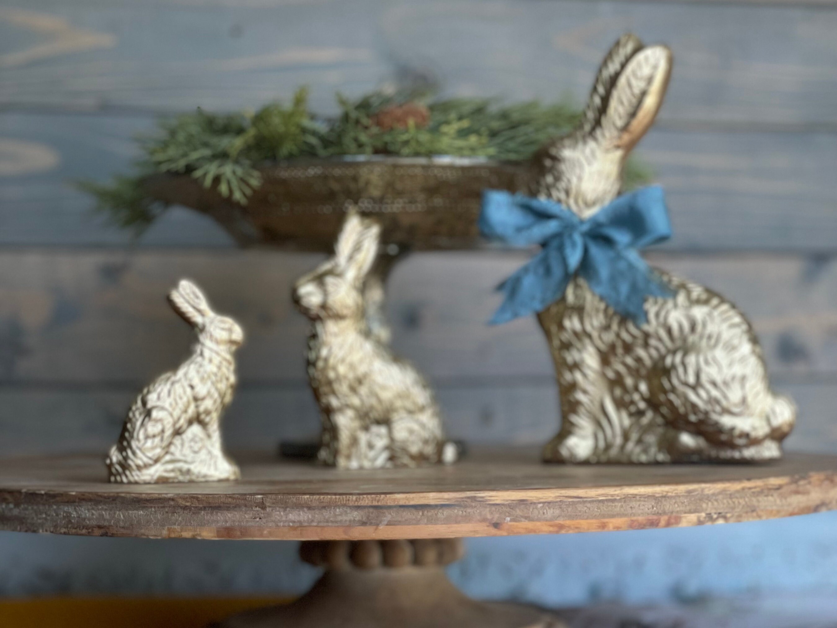 Bunny Nursery Decor for Girl, Faux Foil Gold Bunnies for Nursery, Baby ...