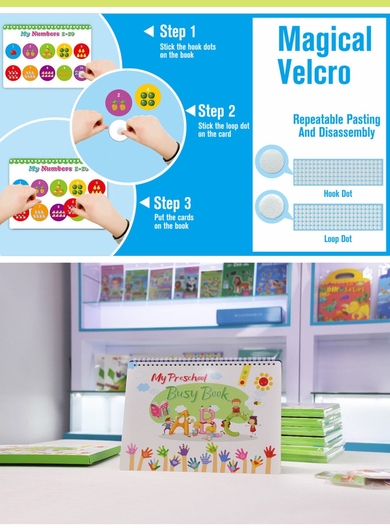 Busy Book - Toddler Preschool Teaching Aids, Educational Tools, Parent ...