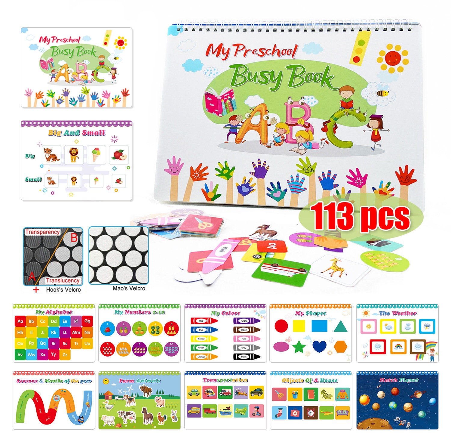 Busy Book - Toddler Preschool Teaching Aids, Educational Tools, Parent ...