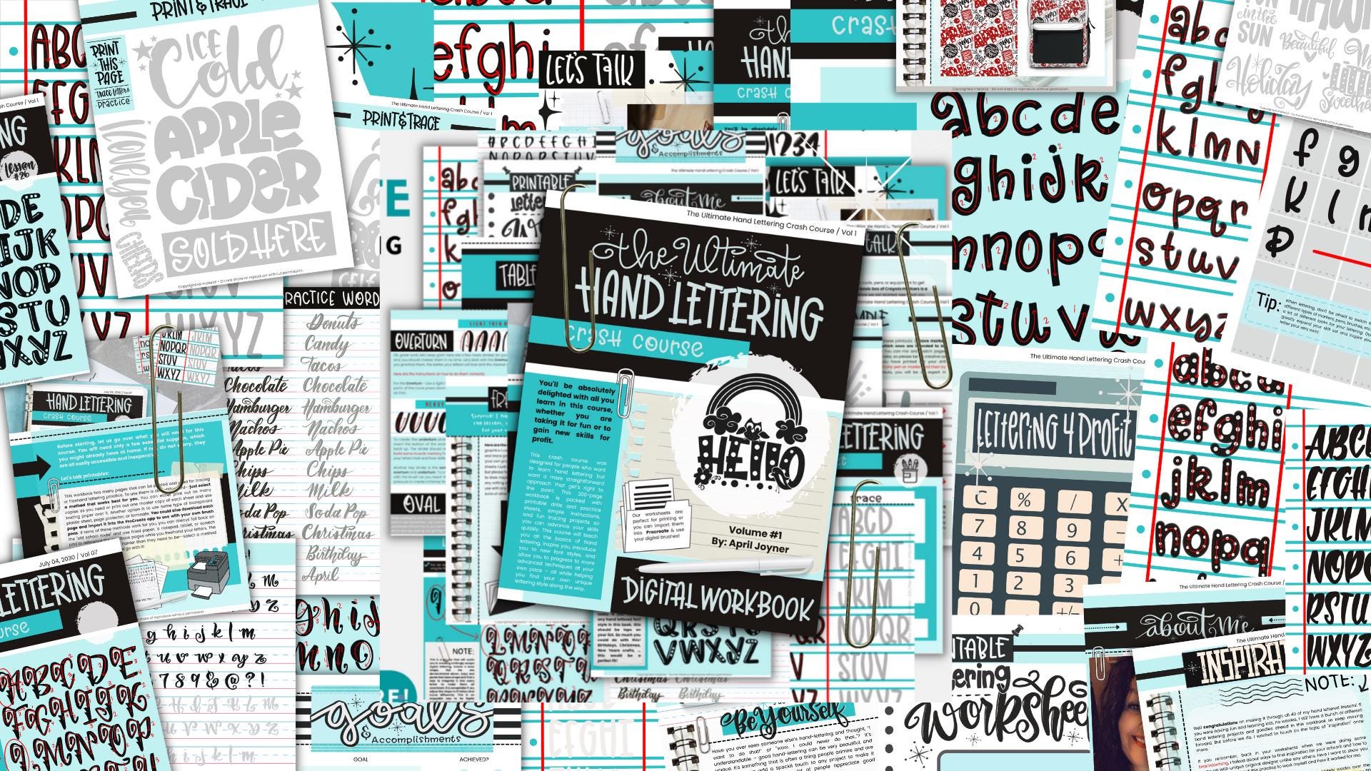 Ultimate Hand Lettering System Bundle | Crash Course Pick Practice ...