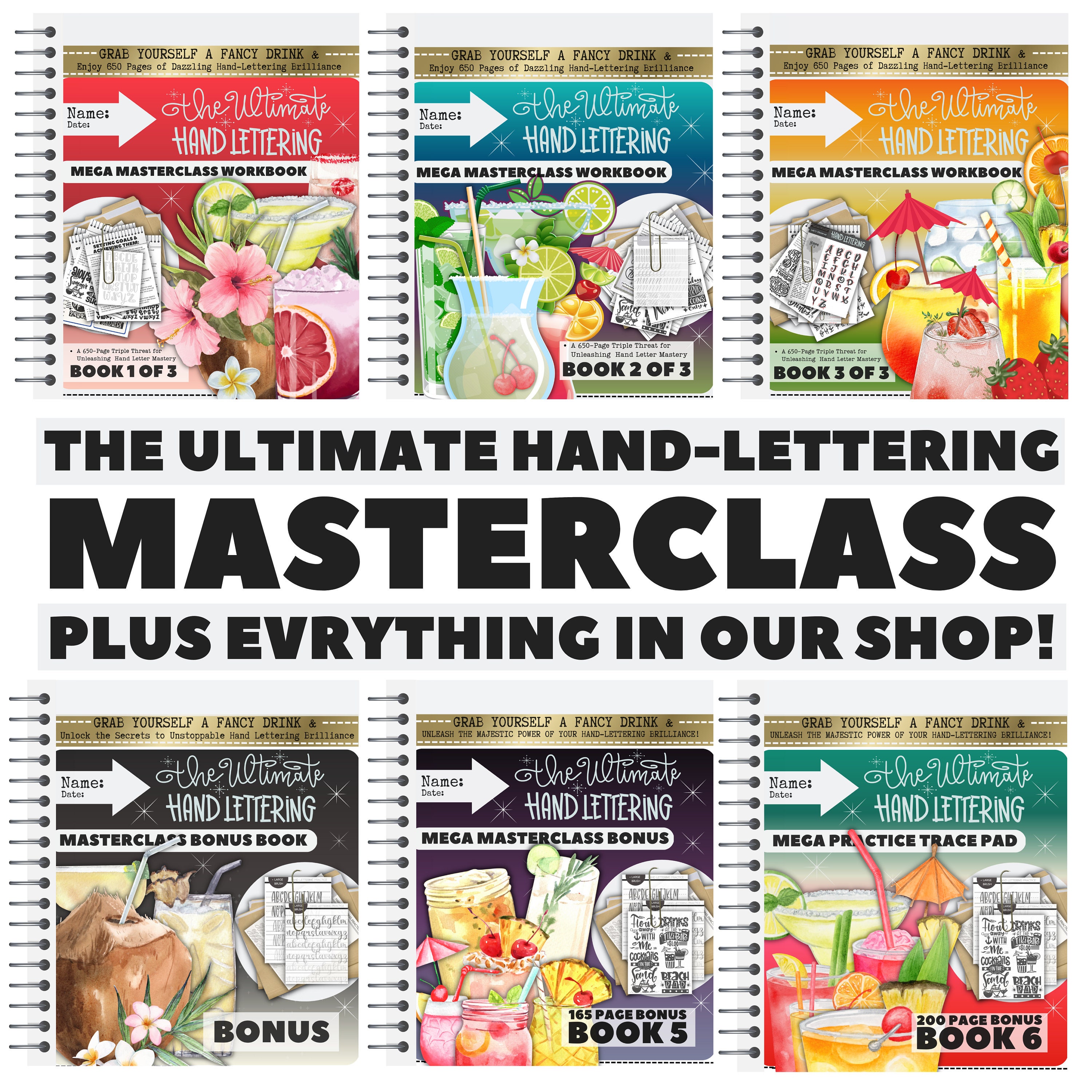 Learn to Hand Letter, the Ultimate Hand Lettering MEGA Bundle ...