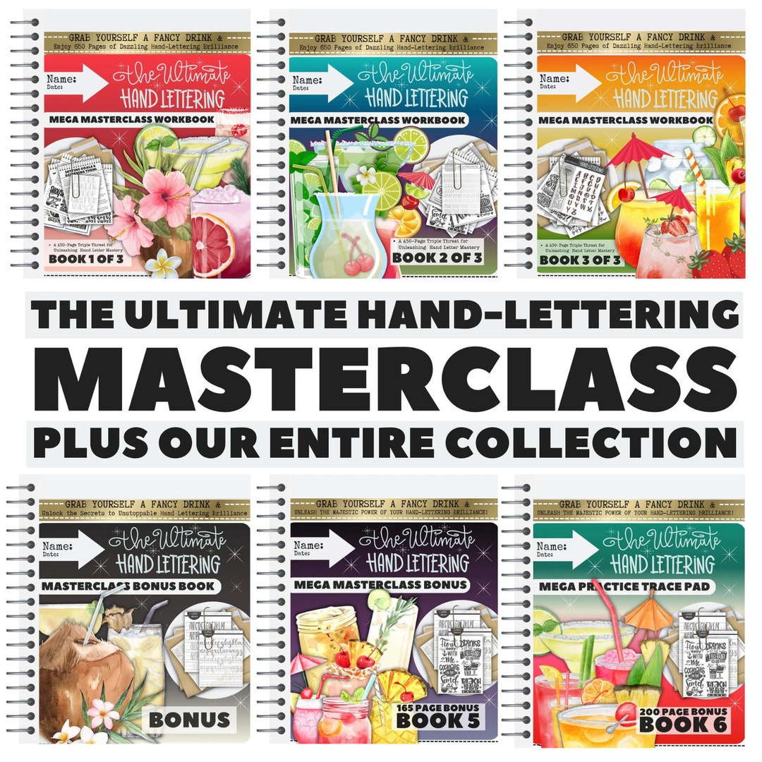 Learn to Hand Letter, the Ultimate Hand Lettering MEGA Bundle ...