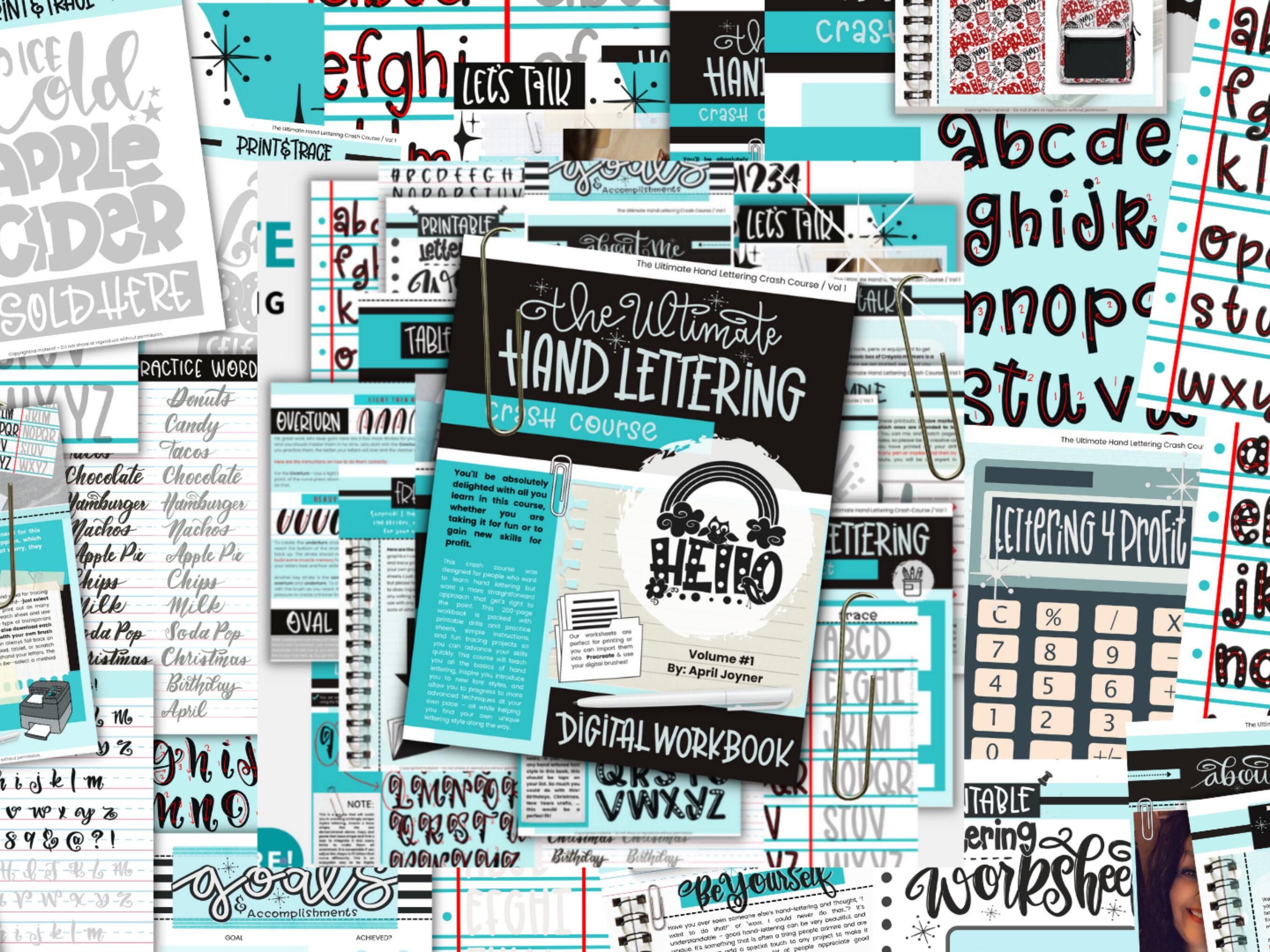 Ultimate Hand Lettering Bundle Starter Script 1 860 Pages Digital ...