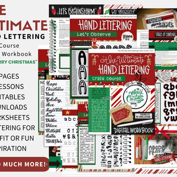 Hand Lettering Worksheets - Etsy