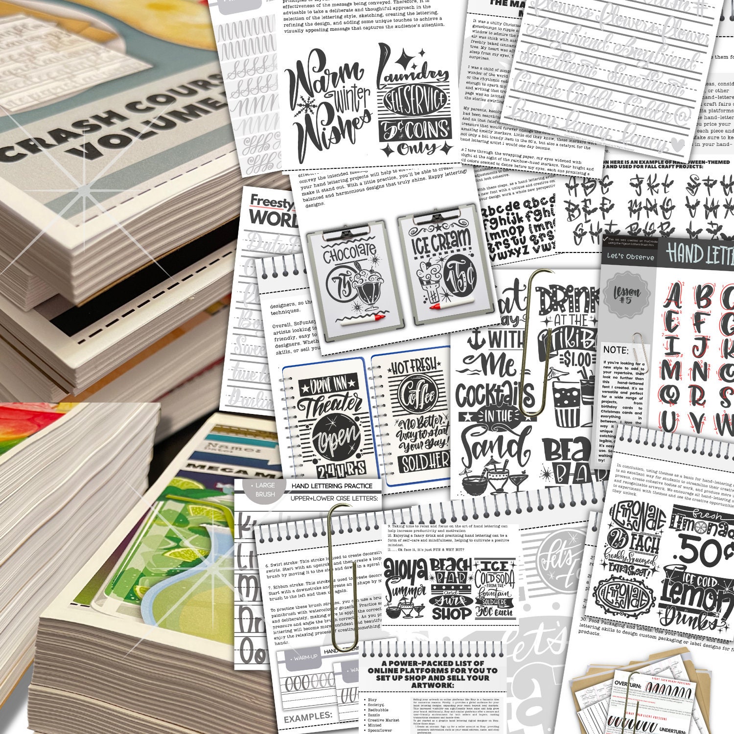 Learn to Hand Letter, the Ultimate Hand Lettering MEGA Bundle ...