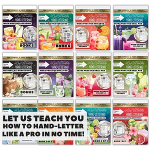 Learn to Hand Letter, the Ultimate Hand Lettering MEGA Bundle ...