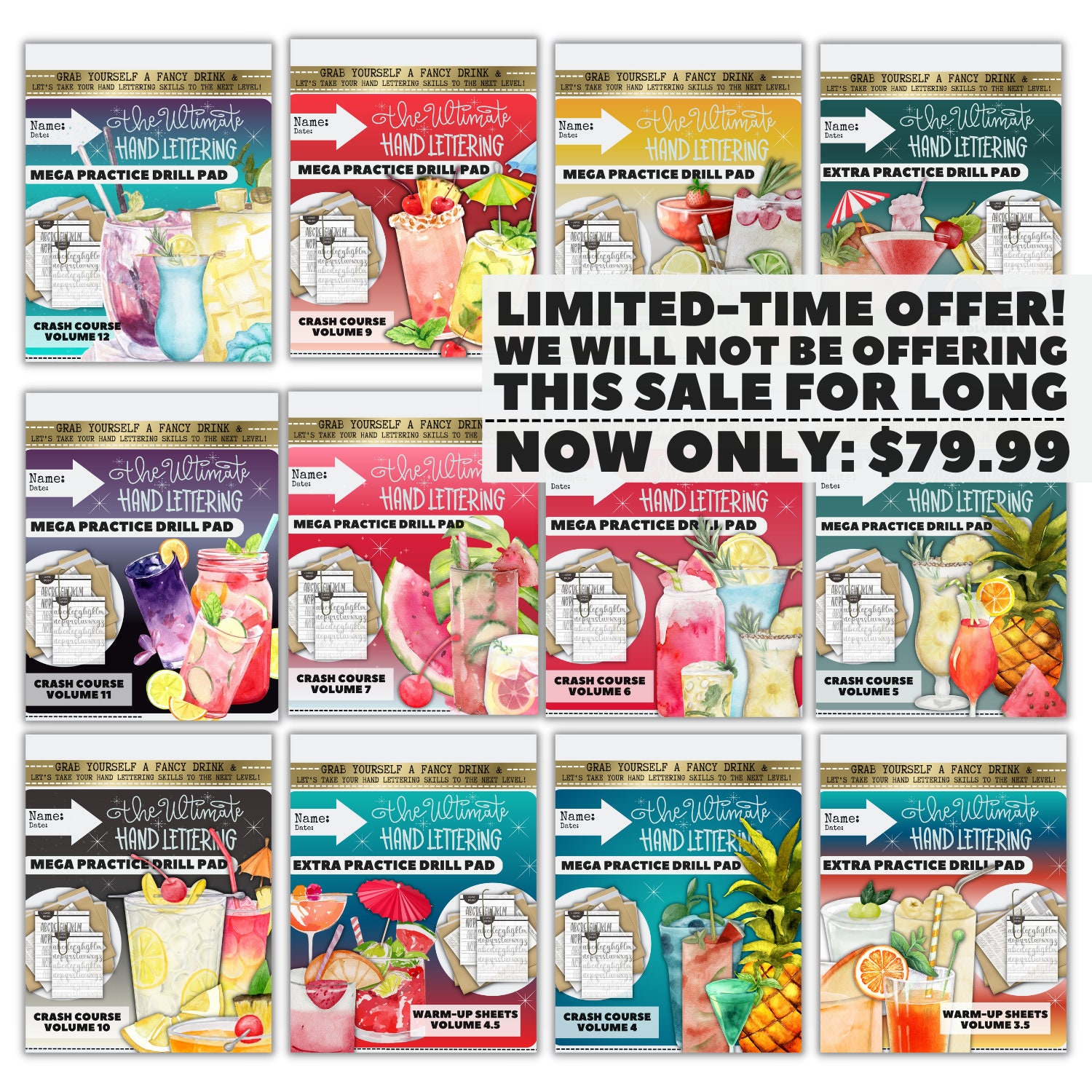 Learn to Hand Letter, the Ultimate Hand Lettering MEGA Bundle ...