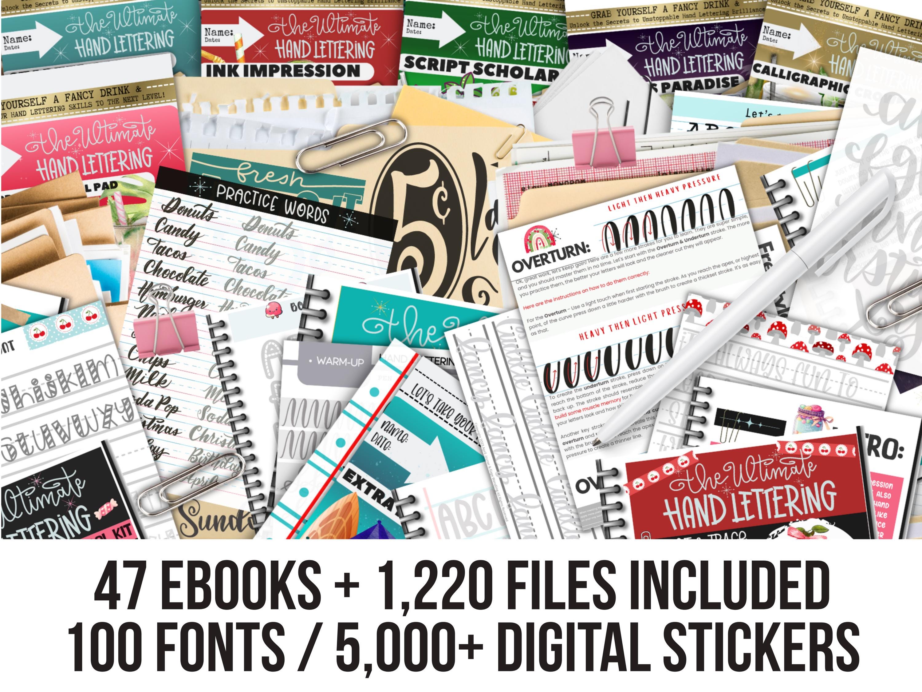 Ultimate Hand Lettering System Bundle | Crash Course Pick Practice ...
