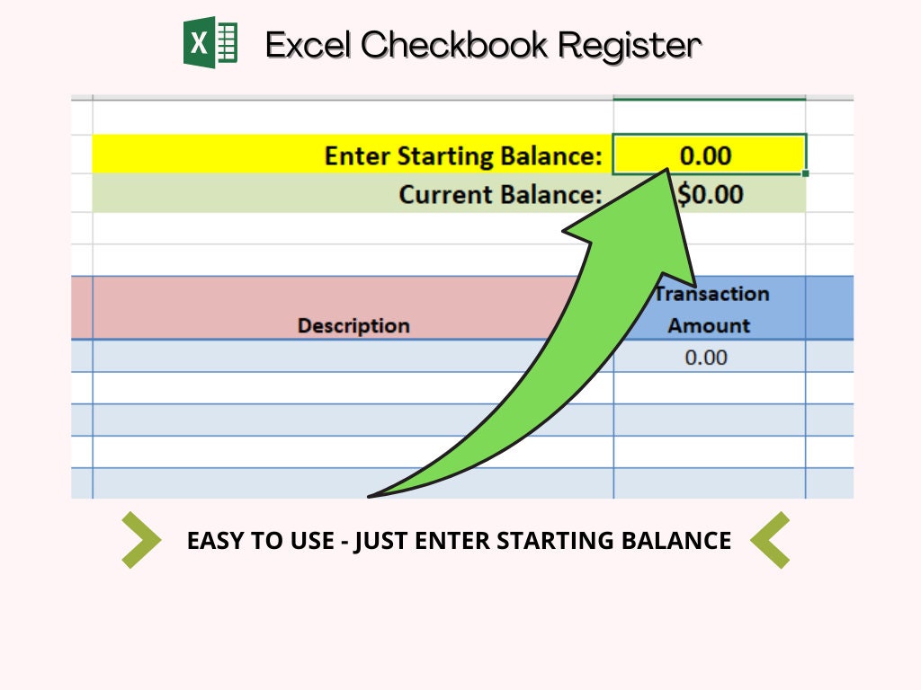 Checkbook Register / Checkbook Tracker / Money Tracker / - Etsy