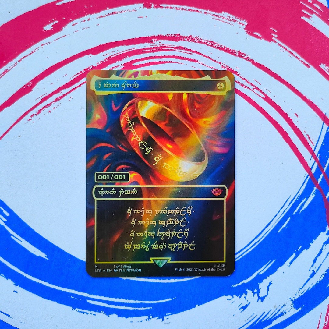 Lord of the Rings TCG, the One Ring (serialized 001 of 001), MTG Proxy ...